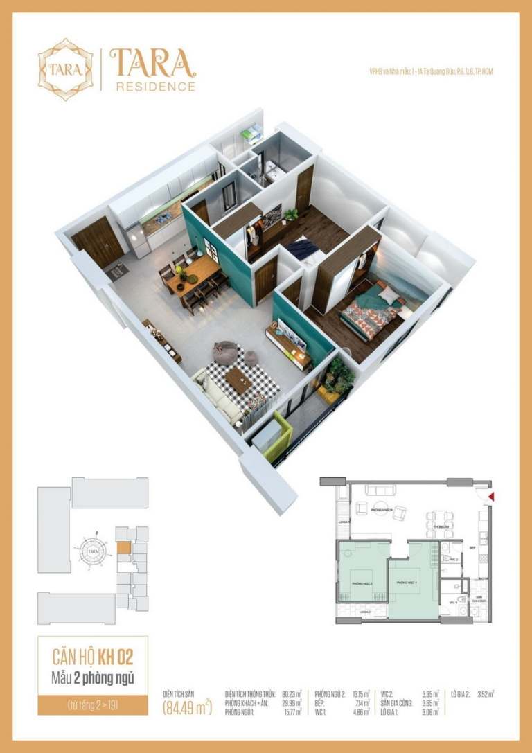 Tara Residence Q.8 | GIÁ BÁN & CHO THUÊ【01/2026】