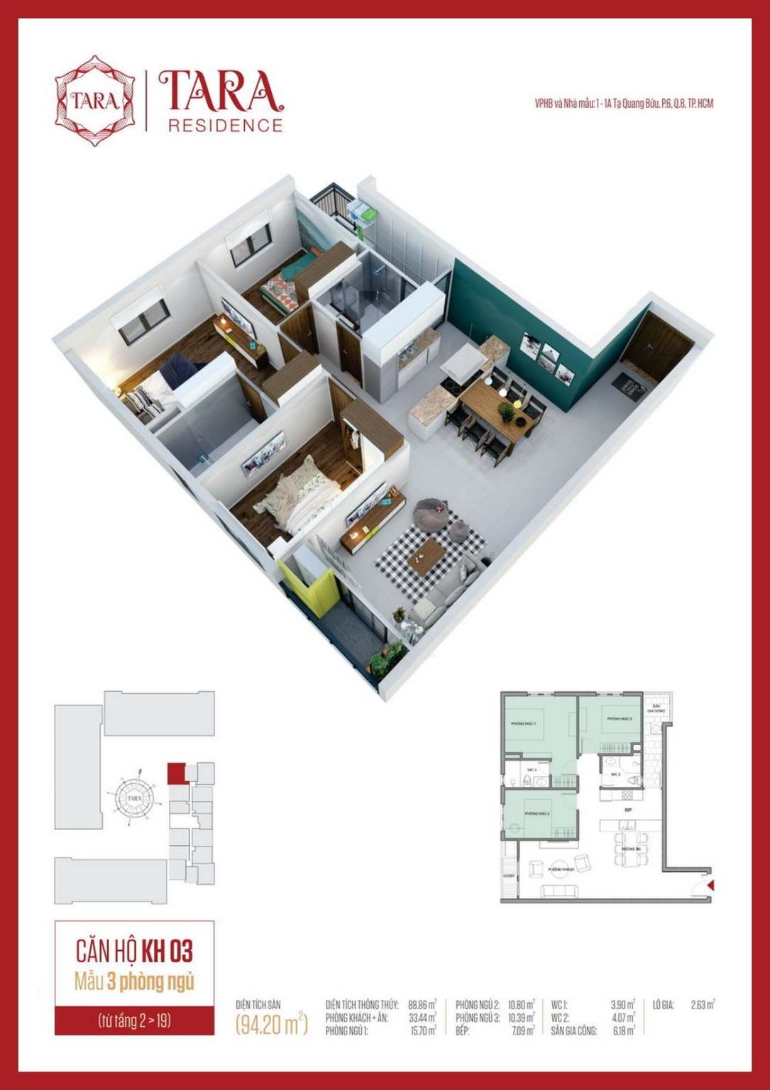 Tara Residence Q.8 | GIÁ BÁN & CHO THUÊ【01/2026】