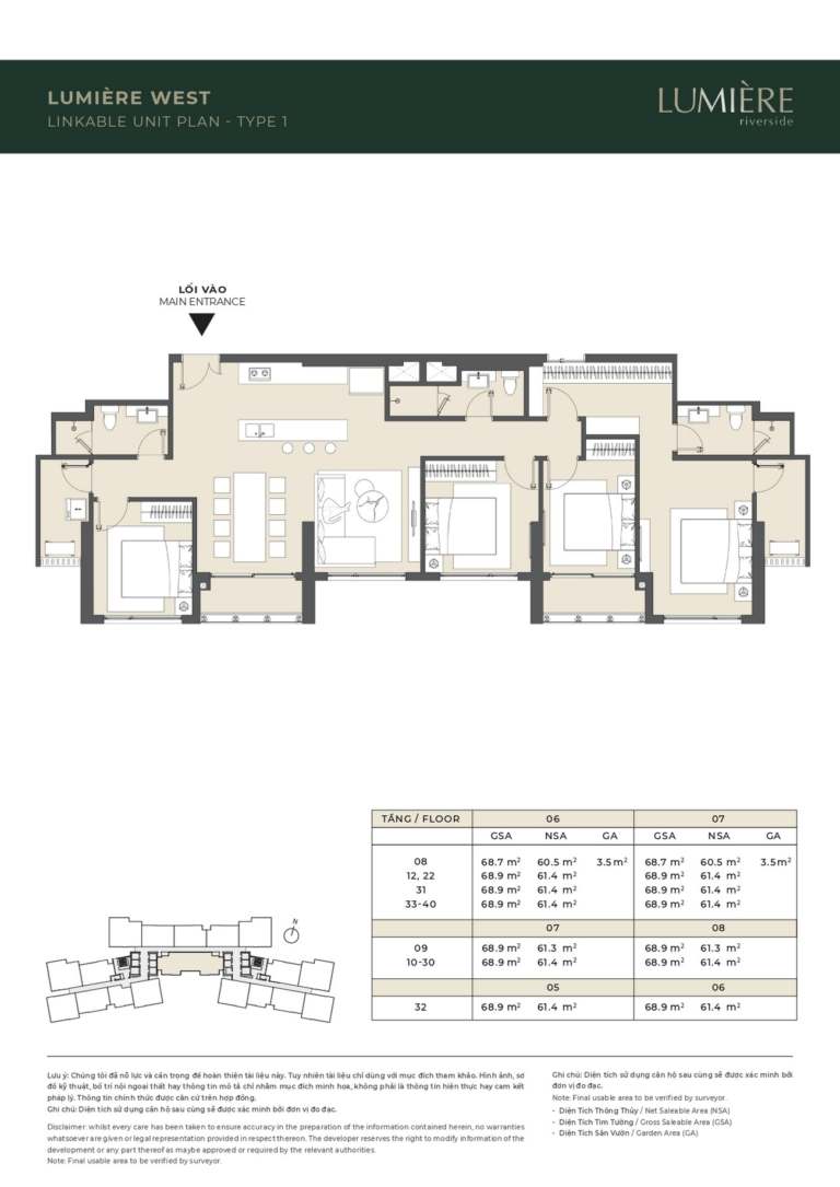 Thiết Kế Masteri Lumiere Riverside: Căn Hộ Ghép - 0942.098.890