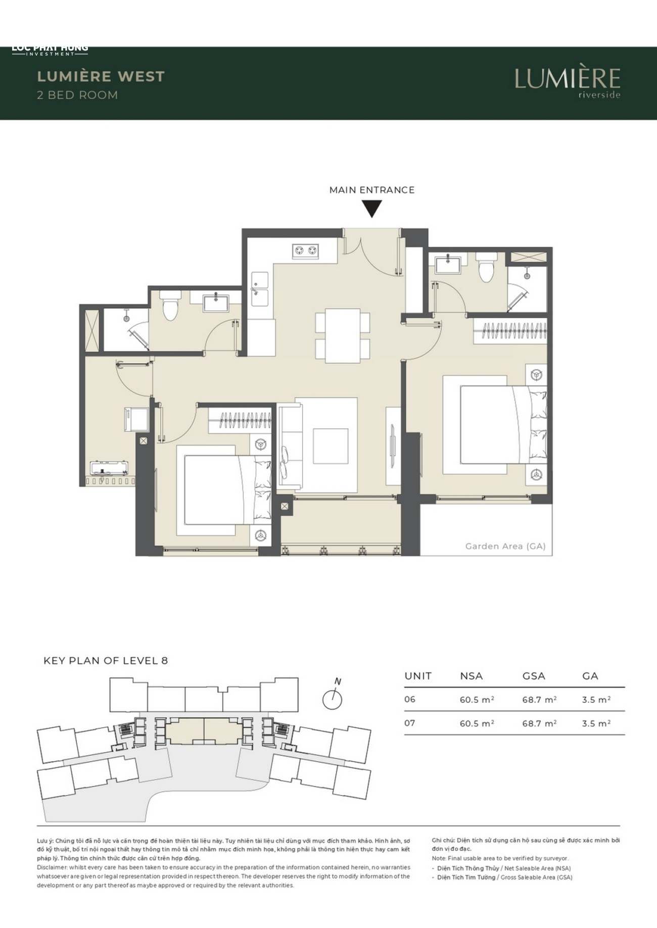 Thiết Kế Masteri Lumiere Riverside: Căn Hộ 2 Phòng Ngủ - 0942.098.890
